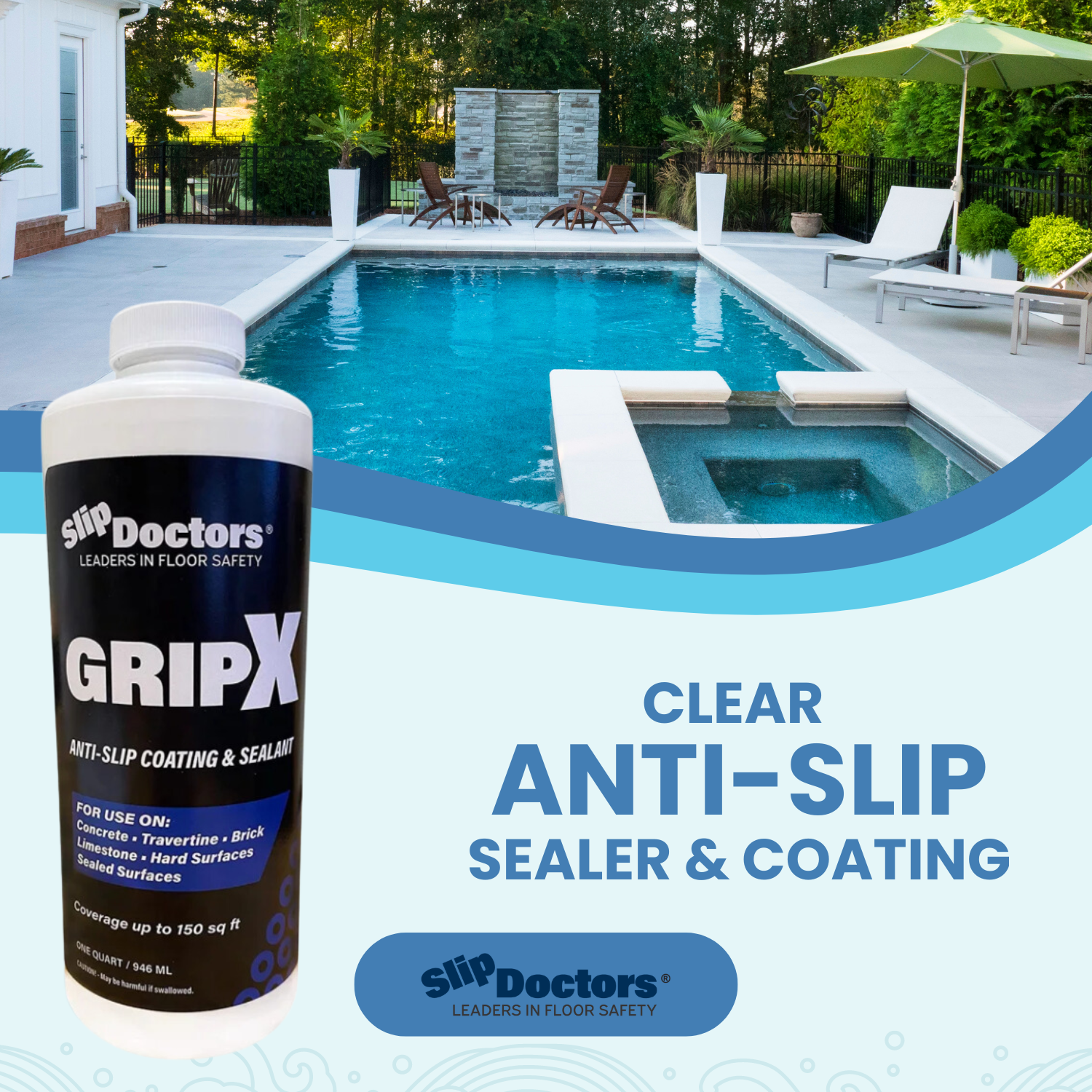 SlipDoctors' GripX: The Ultimate Solution for Poolside Safety
